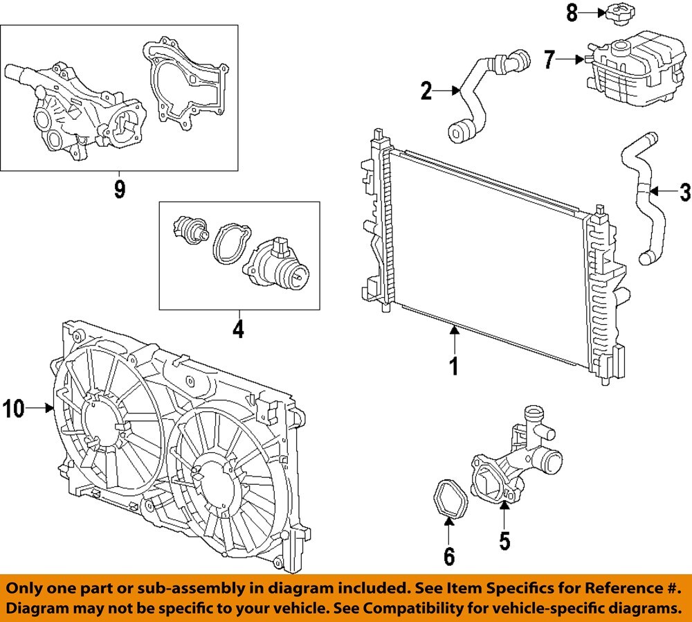 GM OEM 11-16 ELR,Volt Cooling Water Pump-Thermostat 25200456 | eBay