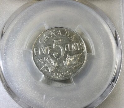 Canada 1925 George V Key Date 5 Cents Nickel PCGS AU55 | eBay