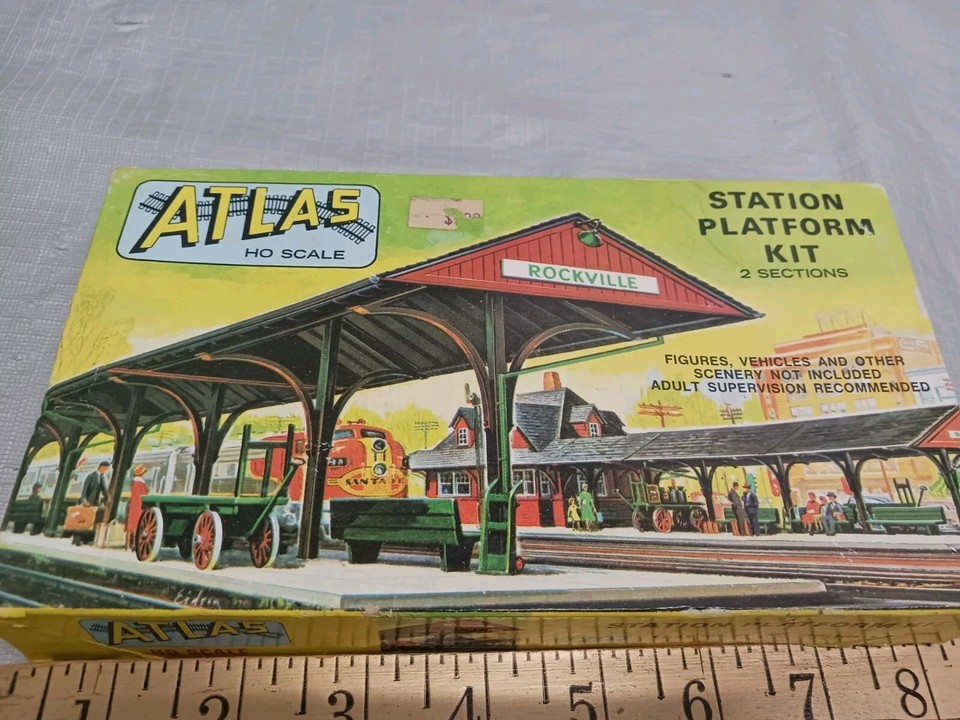 Model Train Station Kit ATLAS HO Scale 707 Station Platform Kit model ...