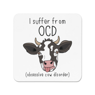 Cow OCD Fridge Magnet - Funny Joke Obsessive Cow Disorder | eBay UK