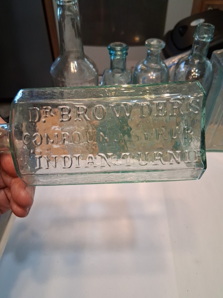 1850'S OPEN PONTIL DR. BROWDER’S COMPOUND SYRUP OF INDIAN TURNIP | eBay