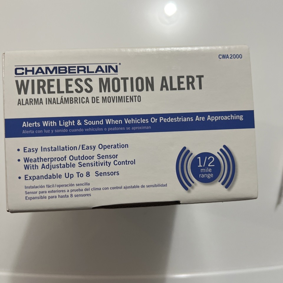 NEW Chamberlain CWA2000 Outdoor Wireless Motion Alert Sensor | eBay