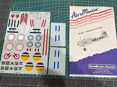 AeroMaster 1/48 Nakajima Ki-27 Nate Decal Sheet 48-032 | eBay