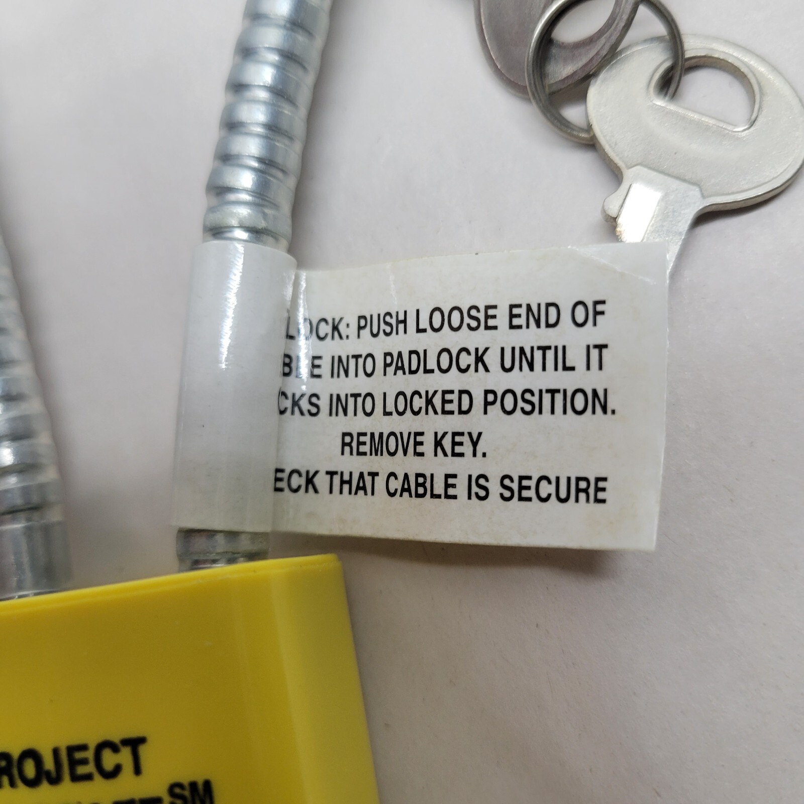 PROJECT CHILDSAFE Gun Lock - Child Safe Cable With Padlock, 2 Keys ...