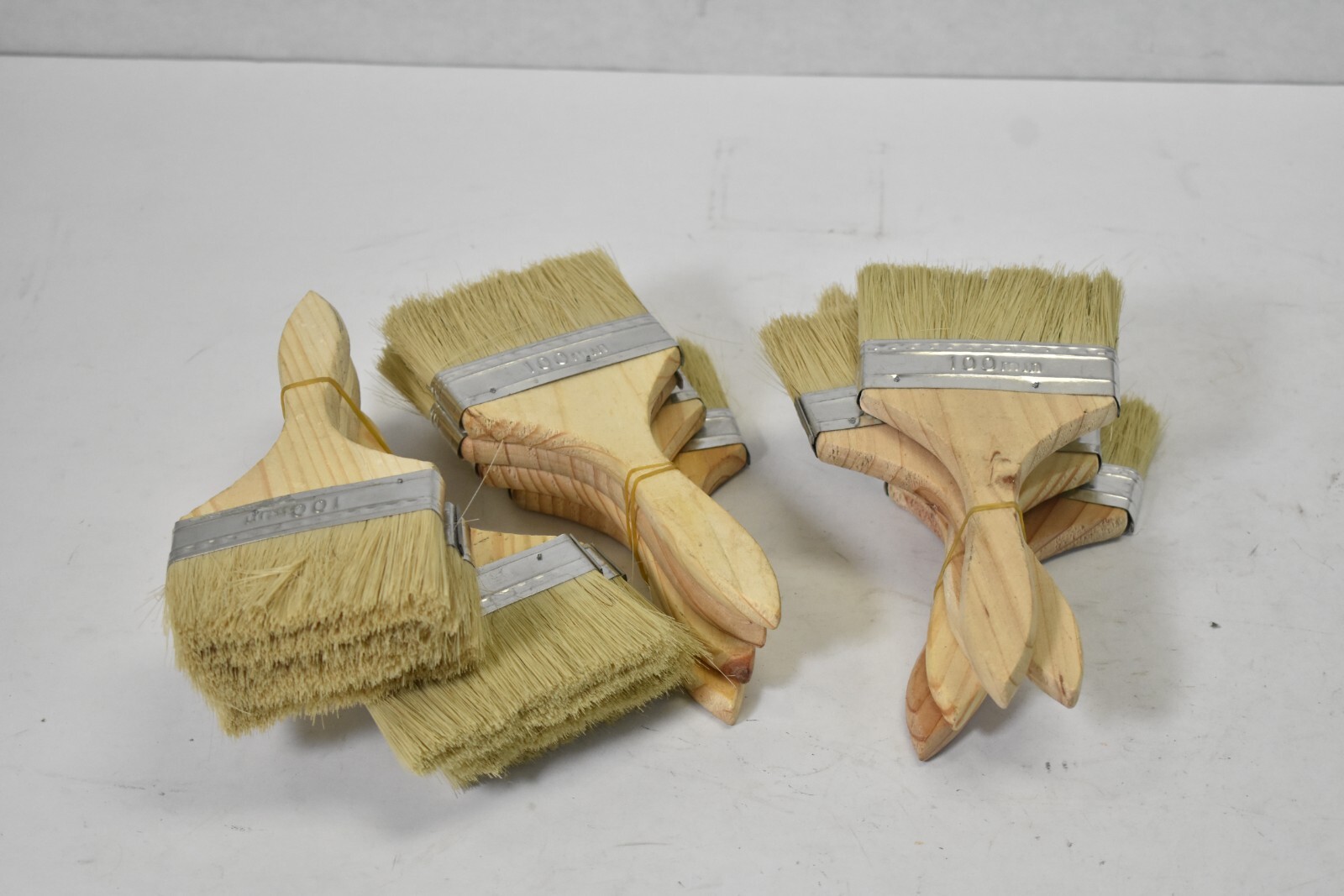 Lot of 15 100mm Paint Brushes Chip Set Bulk Pack For Stains Varnishes ...