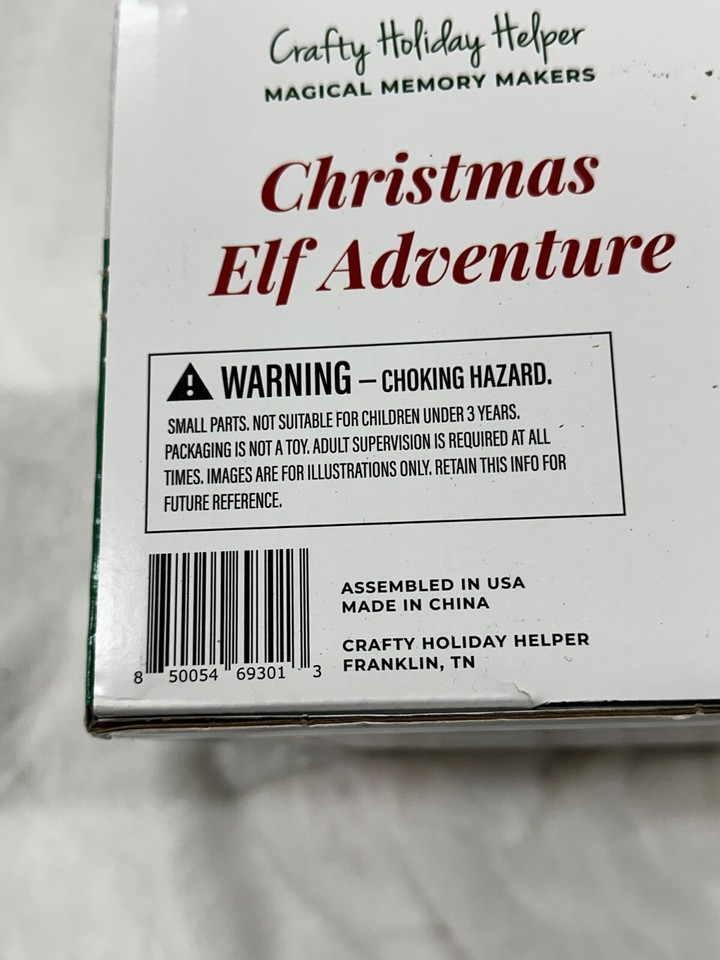 Crafty Holiday Helper Christmas Elf Adventure Kit 28 Days Countdown Kit ...