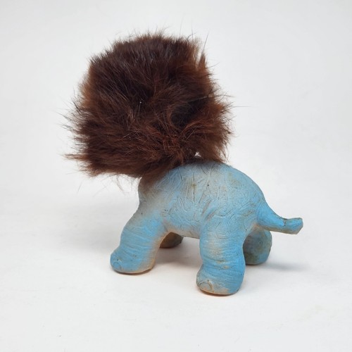 VINTAGE 1960's LOVABLE UGLIES RUBBER BLUE ELEPHANT TROLL TOY MADE IN ...