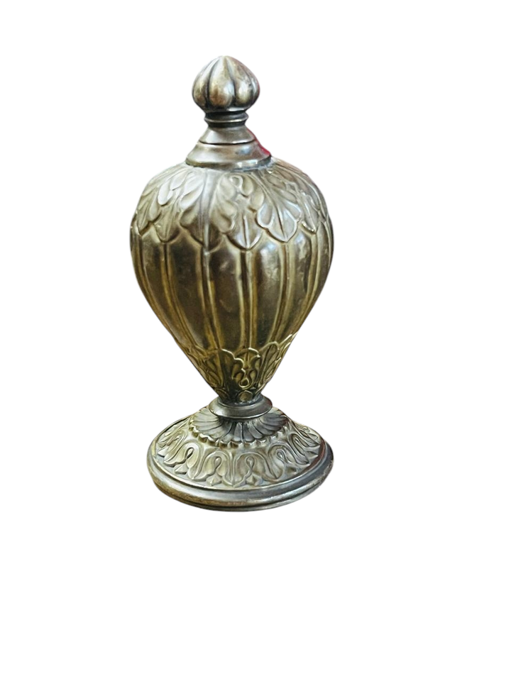 1900's Old Vintage Antique Brass Engraved Unique Shape Gun Powder ...