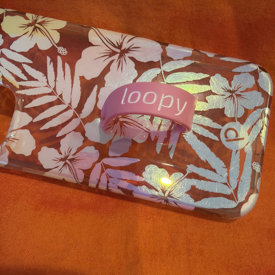 Loopy Phone Case iPhone 13 Hawaiian Tropical Flowers Metallic Accents ...