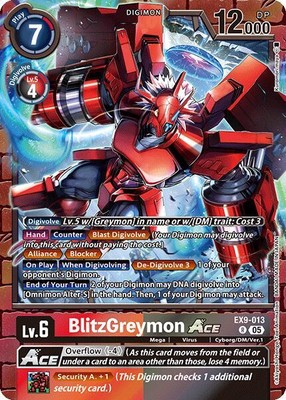 Digimon BlitzGreymon ACE [EX9-013] [Versus Monsters] Foil Near Mint | eBay UK