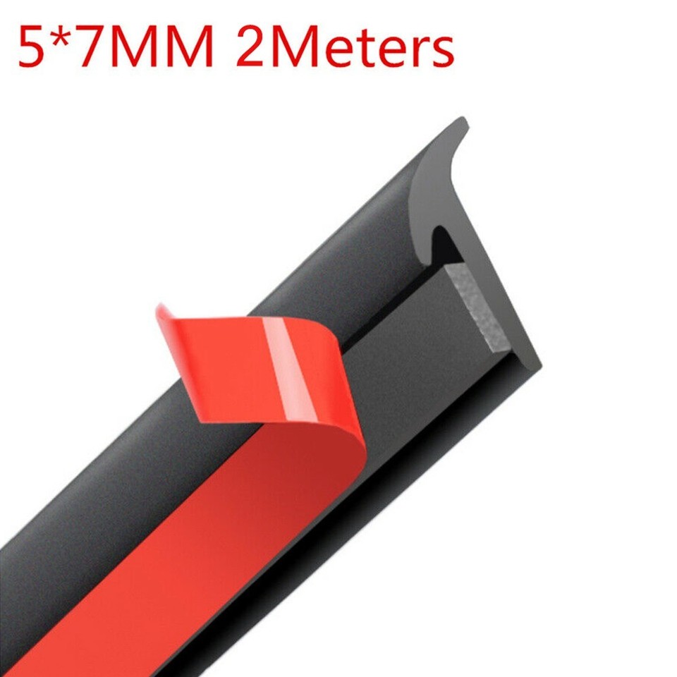 T-Type Rubber Sealing Strips For Cars Edge Trim Bumper Lip Side Skirt ...