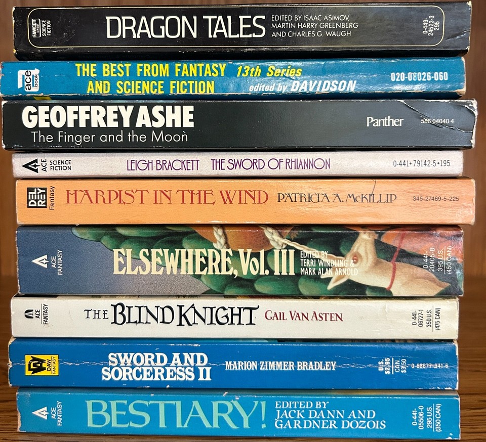 SF FANTASY LOT OF 9 PAPERBACK BOOKS Vntg MULTIPLE AUTHORS -70s-80s | eBay