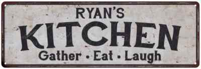 RYAN's Kitchen Personalized Rustic Chic Decor Gift Sign 106180051077 | eBay
