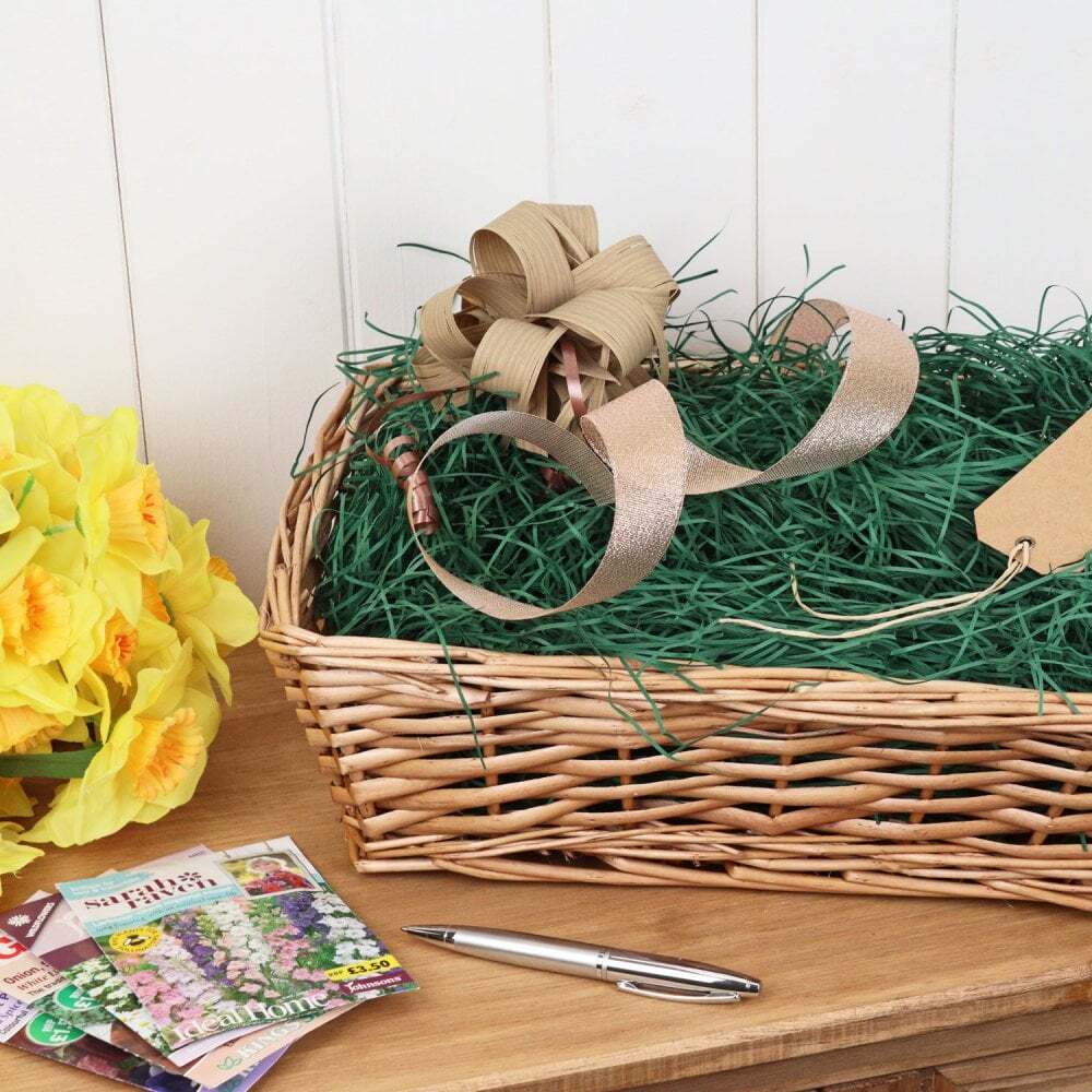 Wicker Gift Hamper Basket Empty Willow Large Small Woven Storage Tray ...
