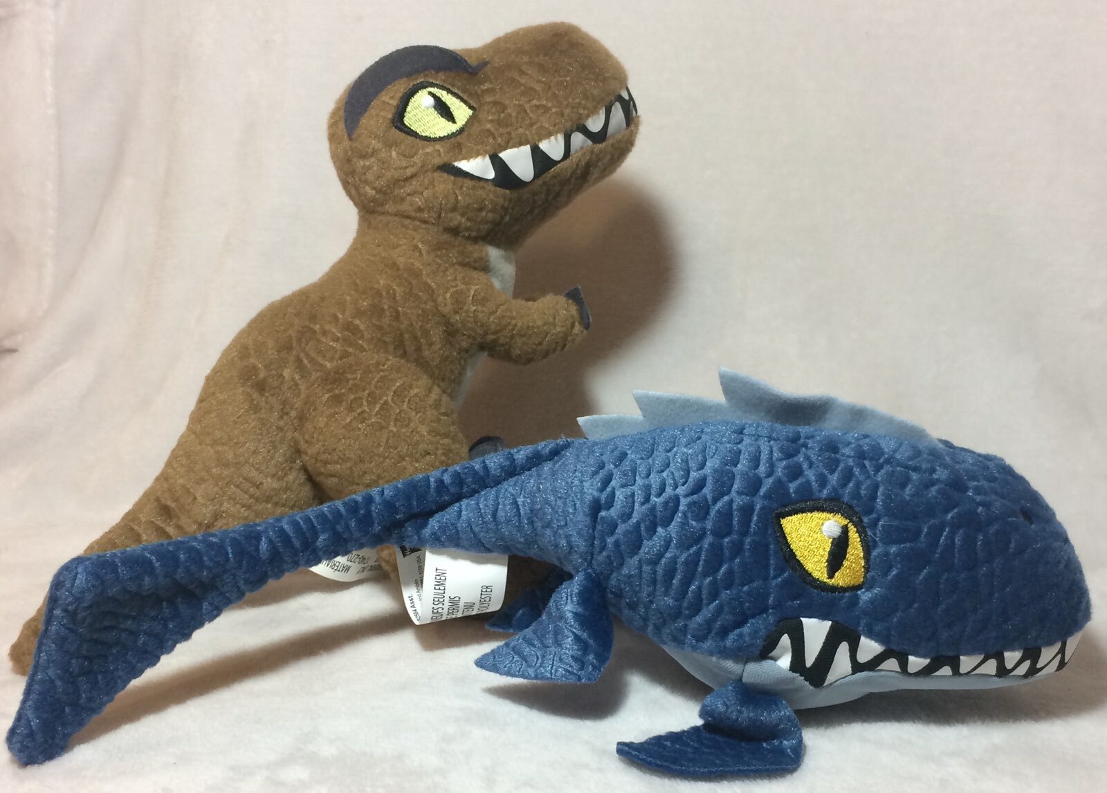 Jurassic World MOSASAURUS and T-REX Plush Stuffed Animal Toy Lot 12 ...