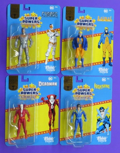 McFarlane SUPER POWERS WAVE 11 Set Gold Label CYBORG DEADMAN ANIMAL ...