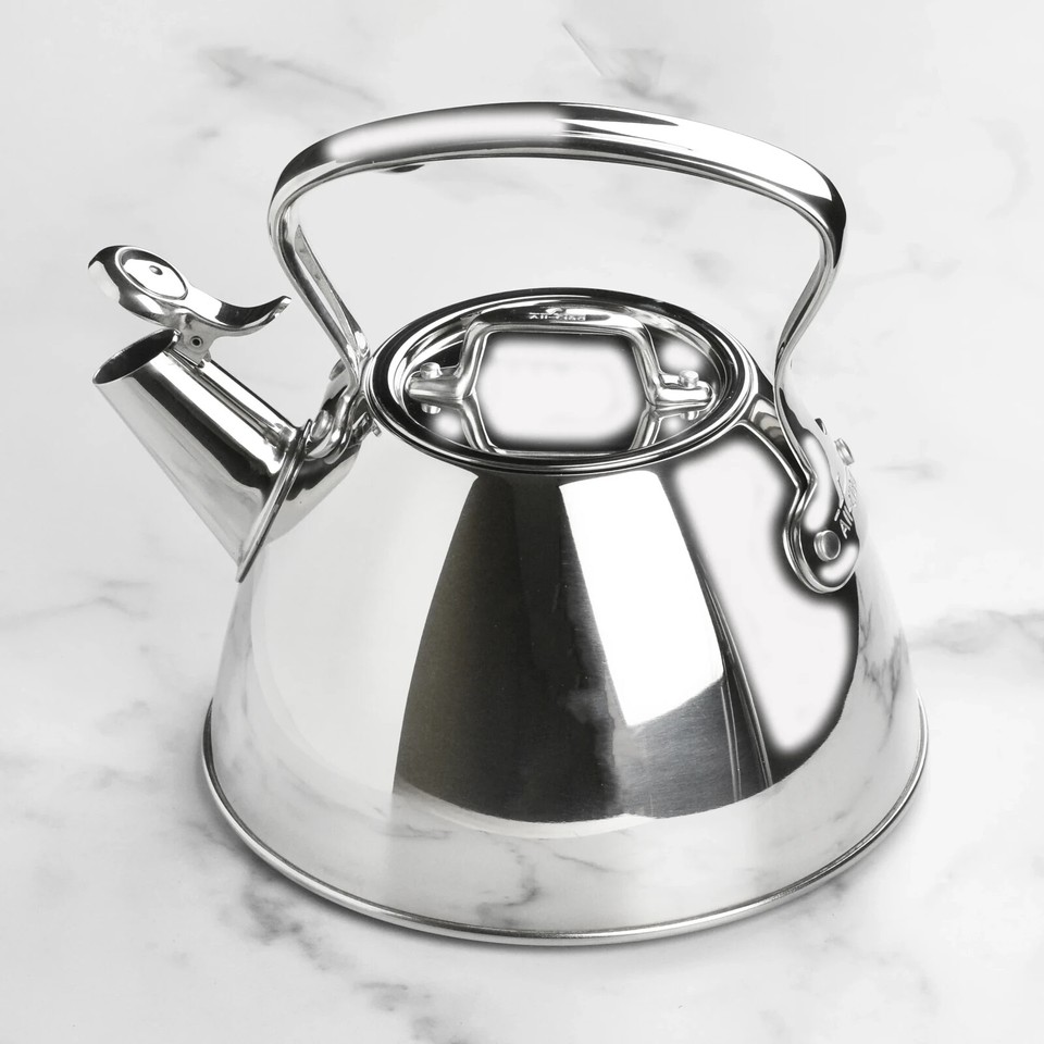 All-Clad 18/10 Stainless Steel 2 quart Tea Kettle Full Handle | eBay