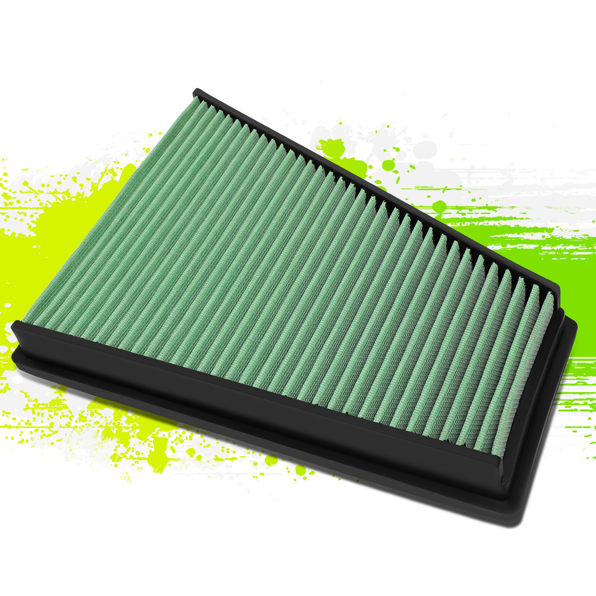 Washable Hi-Flow Drop-In Air Filter Green for Ford Galaxy II Volvo V70 ...