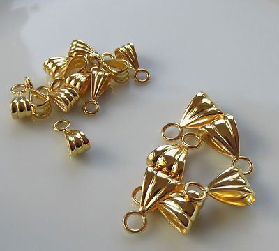 Jewellery Craft Design Gold Plated Necklace Hanging Loop Bail Bails ...