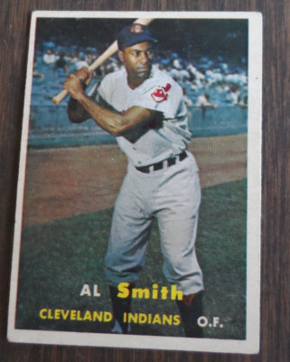 1957 TOPPS BASEBALL #145 AL SMITH CLEVELAND INDIANS VG/EX A-585 | eBay