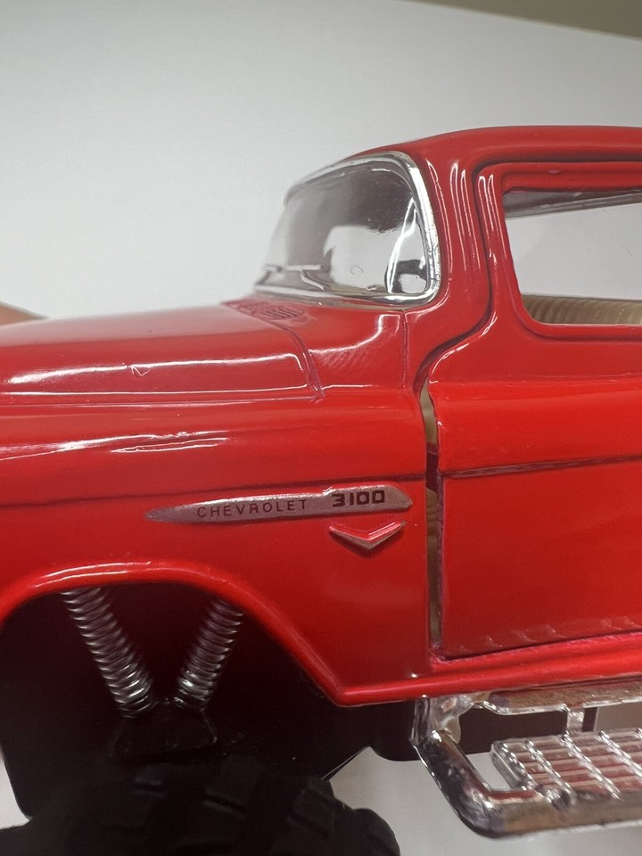 (5330) Kinsmart 1/32 1955 Chevy Stepside Pick-Up Die Cast Toy Truck RED color. | eBay