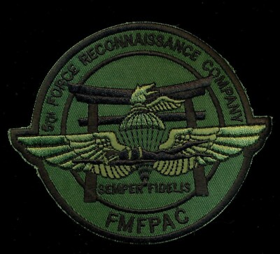 USMC 5th Force Reconnaissance Company FMFPAC Okinawa Made Patch N-18 | eBay