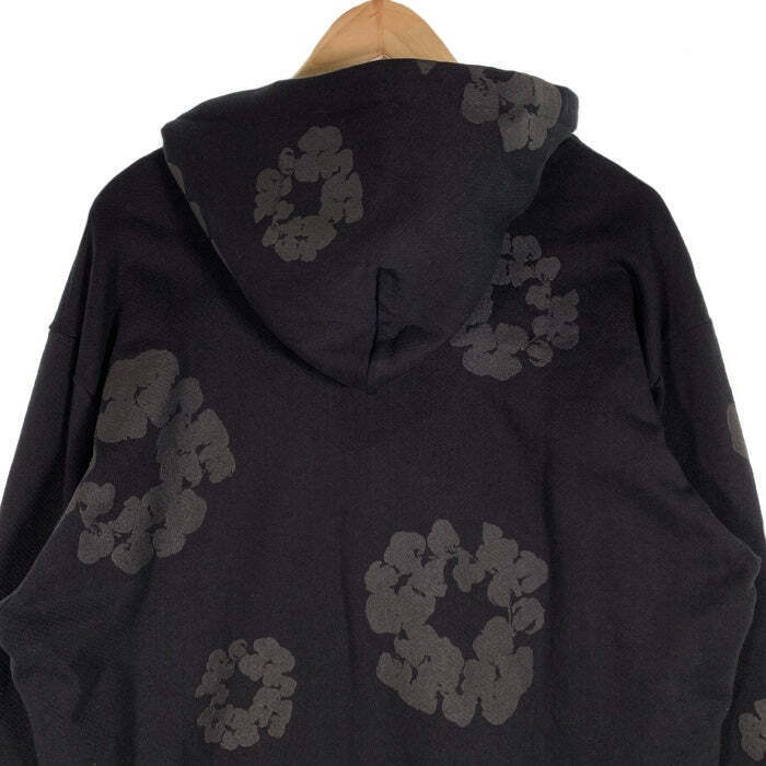 DENIM TEARS COTTON WREATH HOODIE PULLOVER SWEAT BLACK FLOWER DENIM TEARS COTTON WREATH HOODIE PULLOVER SWEAT BLACK FLOWER