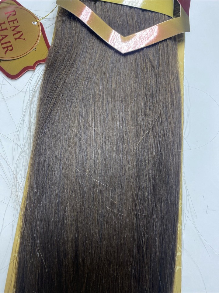 SAGA GOLD YAKY 14"_#4_100% HUMAN REMY HAIR WEAVE STRAIGHT EXTENSION | eBay
