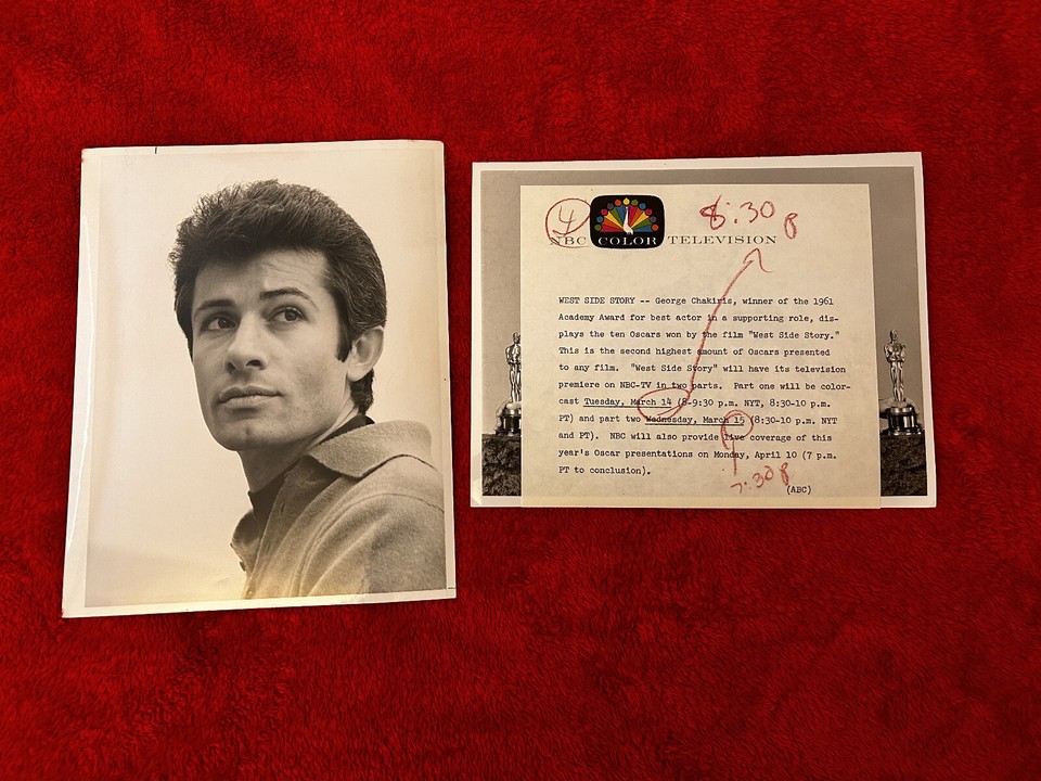GEORGE CHAKIRIS displays West Side Story's 10 Academy Awards original ...