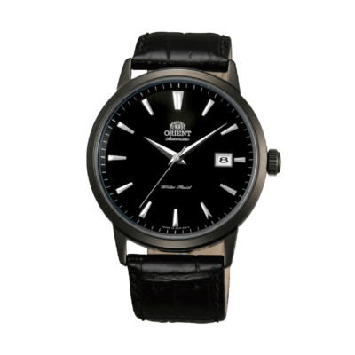 Orient Symphony Automatic Dress Watch with Black Dial, Black PVD Case ...