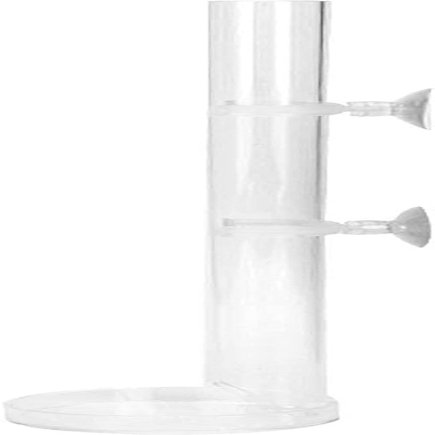Fish Shrimp Feeder Tube and Plate Acrylic Clear Shrimp Feeding Tube ...