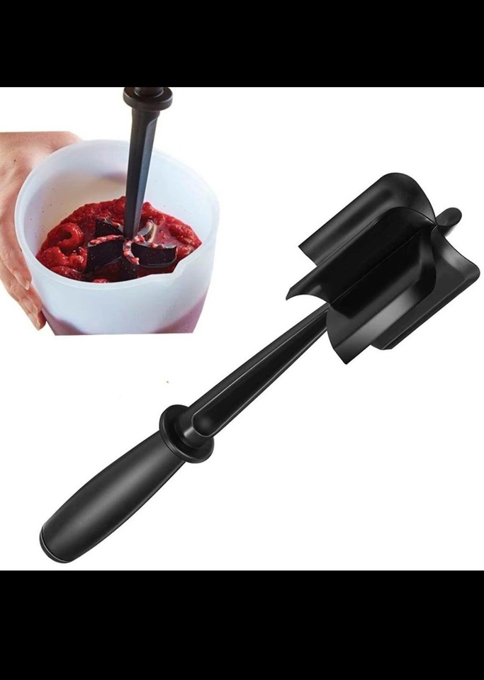 Meat Hamburger Chopper Heat Resistant Utensil Ground Beef Potato Masher ...