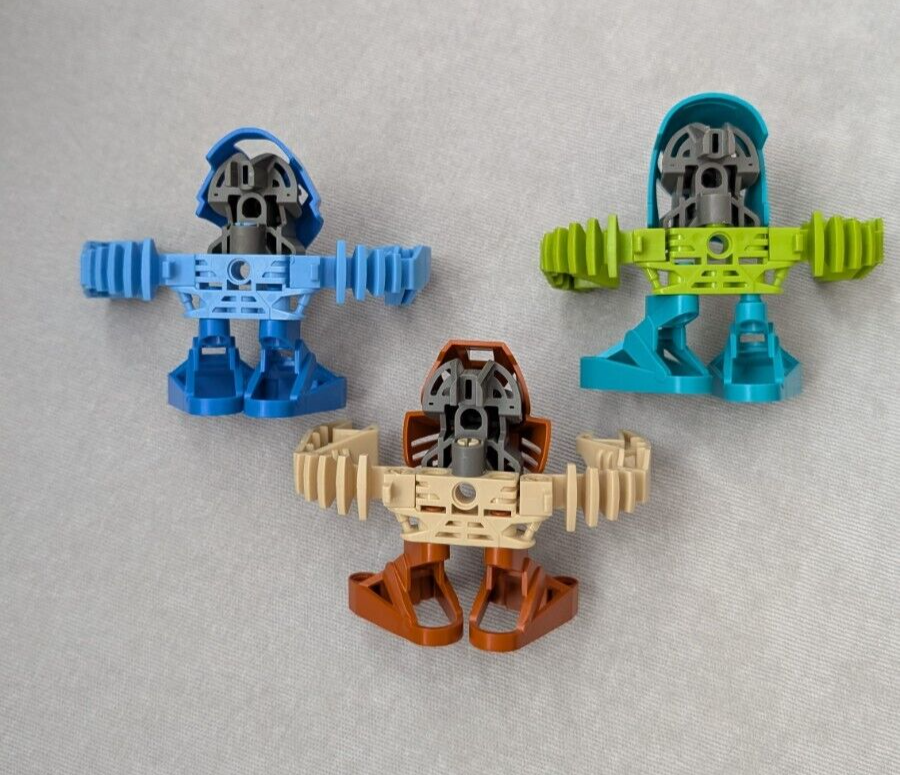 LEGO Bionicle Tohunga McDonalds Happy Meal: 1388 Huki, 1390 Maku, 1392 ...