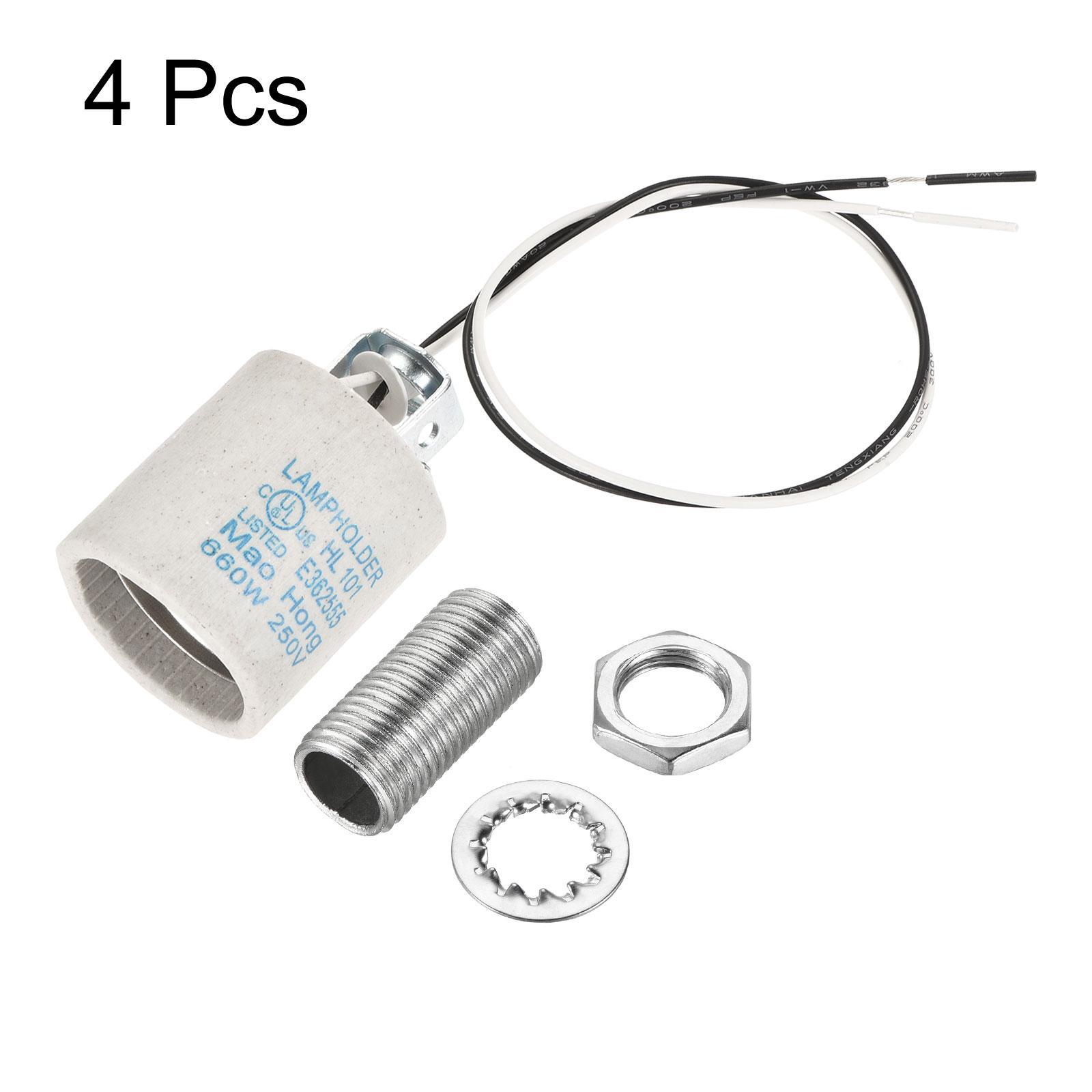 E26/E27 Ampoule Douille Céramique Candélabre Lampe Support M10 Ampoule ...