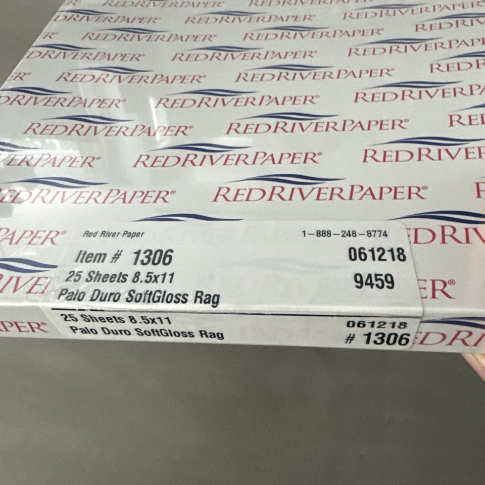 Red River Paper 8x10 Palo Duro SoftGloss Rag Item 1305 - 25 Sheets | eBay