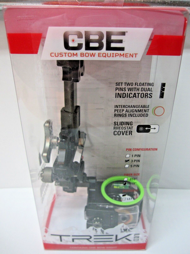 NEW CBE TREK PRO BOW SIGHT 3-Pin, w/ Light .010" RH | eBay
