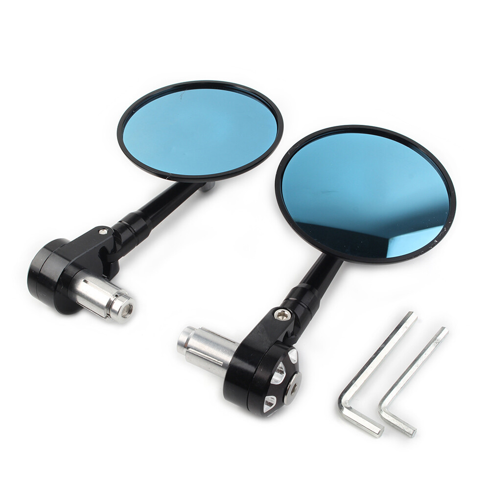 Cnc 22mm 25mm Universal Motorcycle Handle Bar End Rearview Mirror