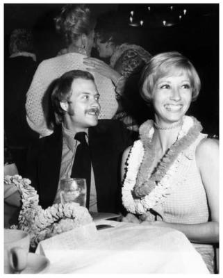 SANDY DUNCAN & husband BRUCE SCOTT great 8x10 candid photo at party ...