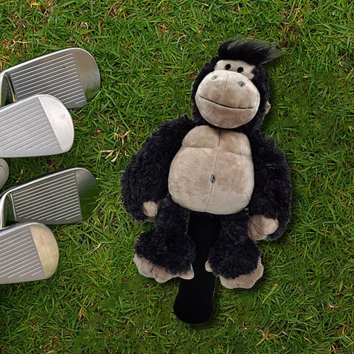 Golf Wood Headcover Golfer Gift Gorilla Shaped Anti Scratch Wood Head ...