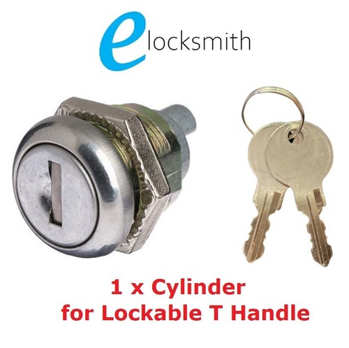 1 x Keyed Alike Cylinders - Lockable Flush Folding T Handle - Toolbox ...