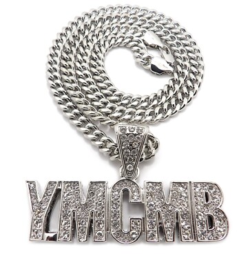 NEW ICE BLING YOUNG MONEY YMCMB PIECE WITH CHAIN | eBay