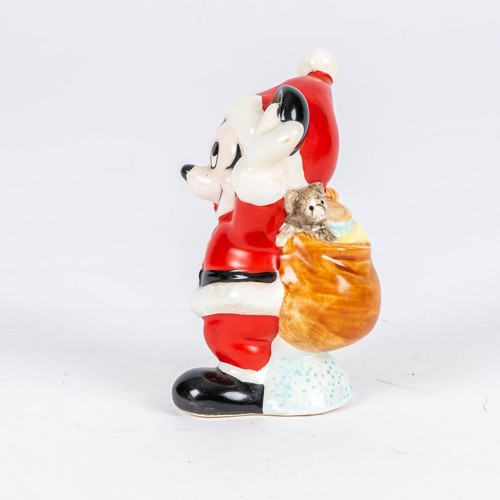 Schmid Ceramic Waving Santa Mickey Mouse Figurine 4 1/2" | eBay