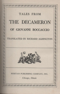 Tales From the Decameron of Giovanni Boccaccio Puritan Publishing ...