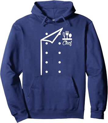 Chef Uniform Jacket Faux Cook for Cooking Funny Unisex Hooded ...