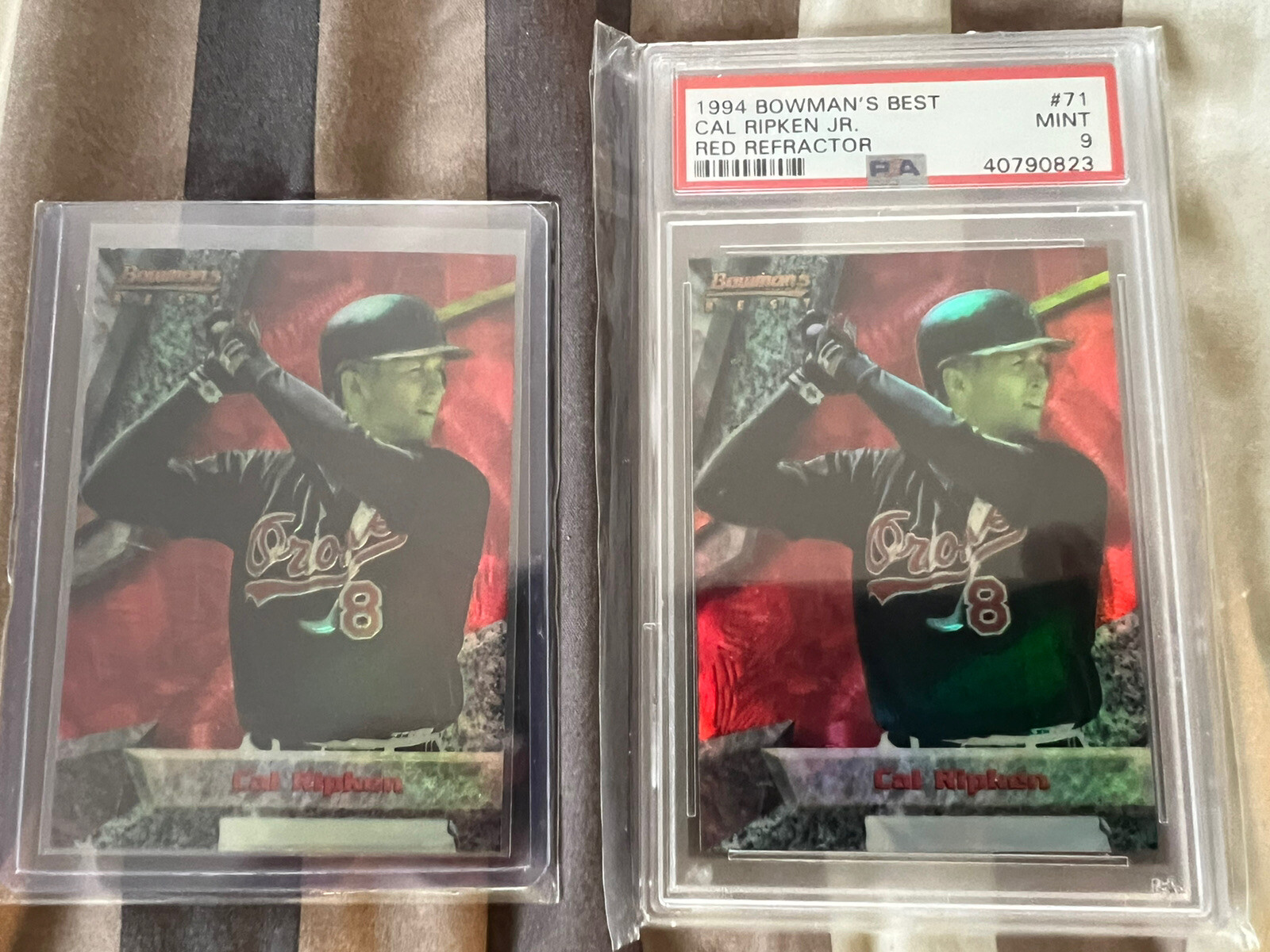 baseball card lot 1994 Bowman’s Best Refractors Cal Ripken, 1 In A PSA ...