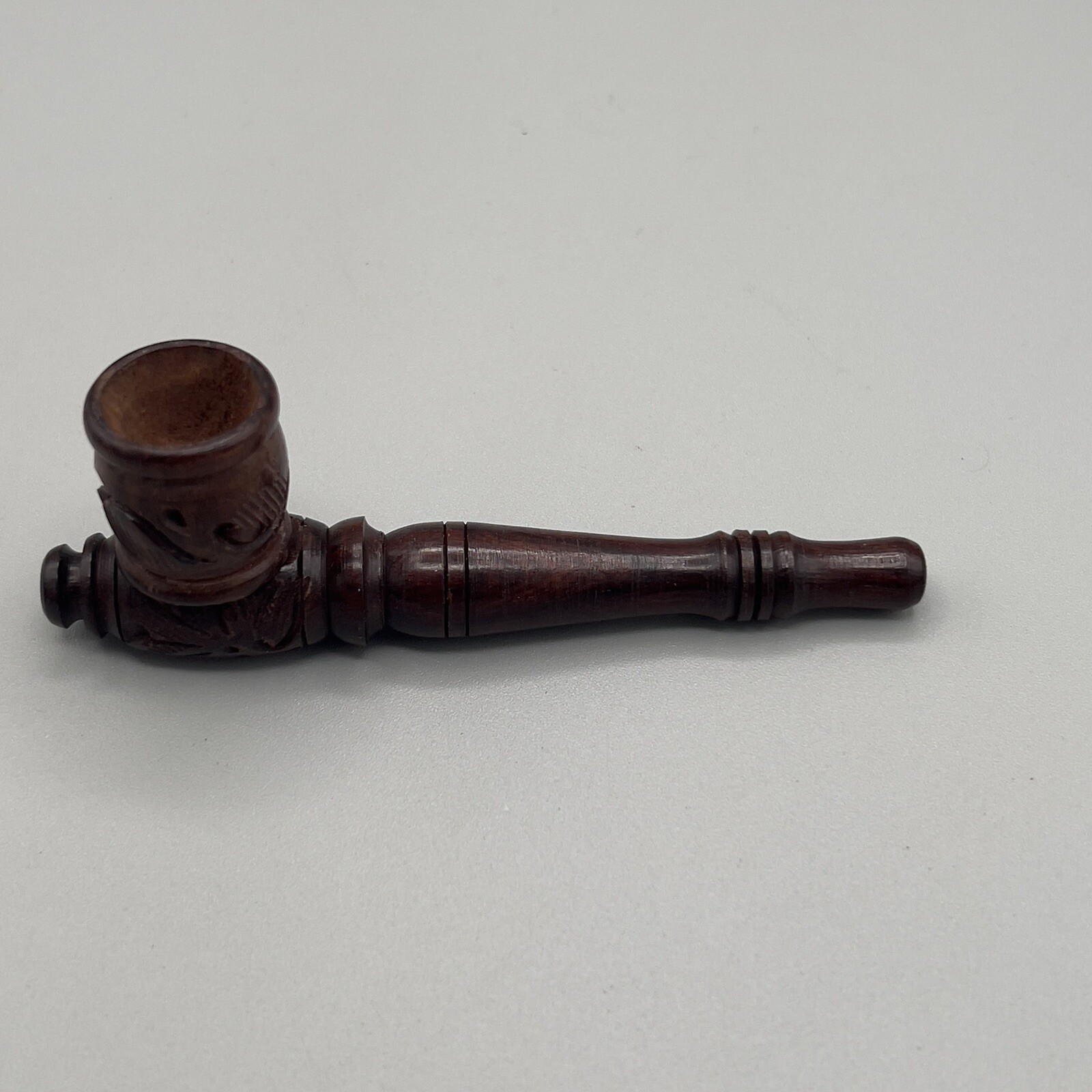 4” Tobacco Wood Smoking Hand Pipes Bowl Carved Wooden Pipes Rosewood ...