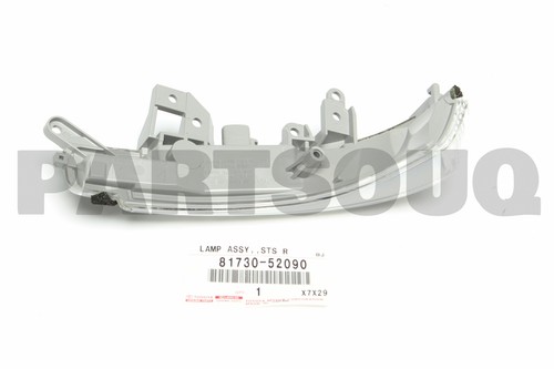 8173052090 Genuine Toyota LAMP ASSY, SIDE TURN SIGNAL, RH 81730-52090 ...