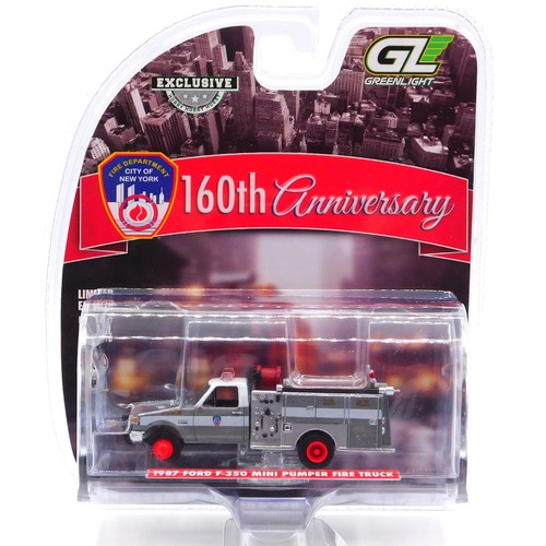 Raw Greenlight 1987 Ford F-350 Mini Pumper FDNY Hobby Exclusive 1:64 ...