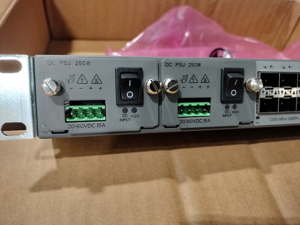 Nokia 3HE15386AA 7250 IXR-e 24SFP+ 8SFP28 2QSFP28 GNSS Interconnect ...