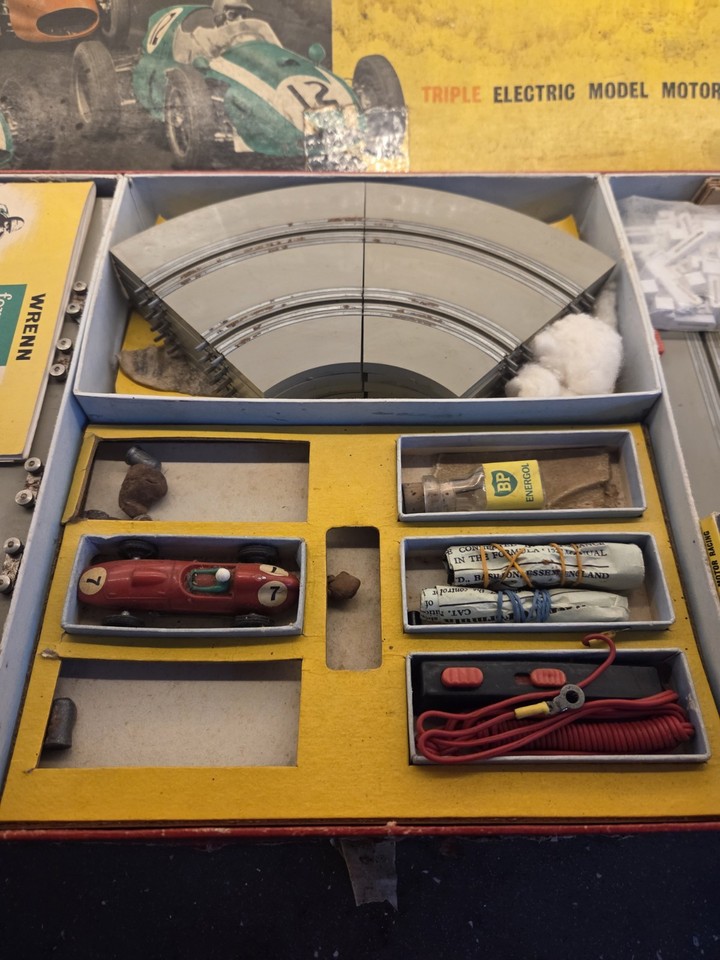 Wrenn Formula 152 Triple Electric Model Motor Racing Set –Vintage ...